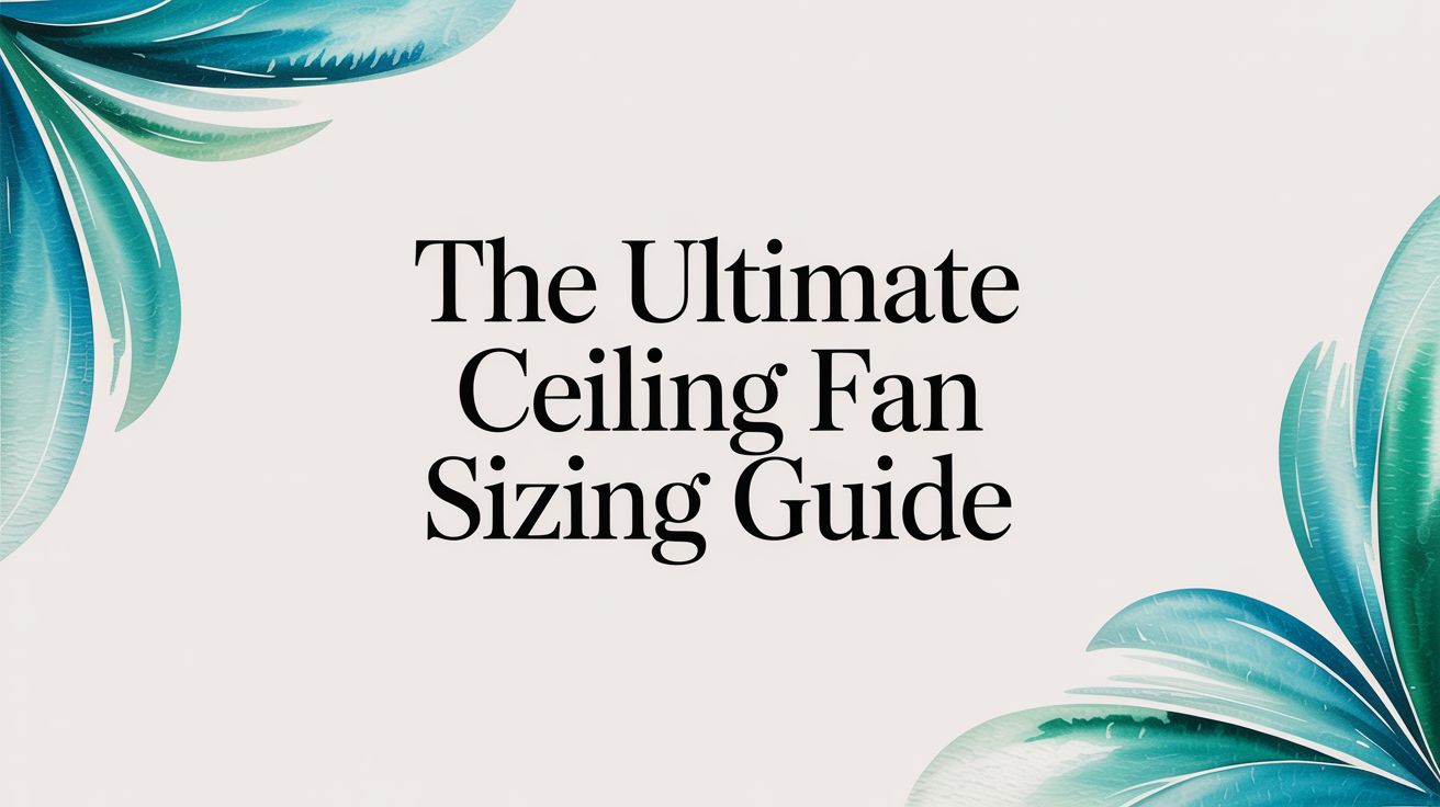 The Ultimate Ceiling Fan Sizing Guide – Fan Connection