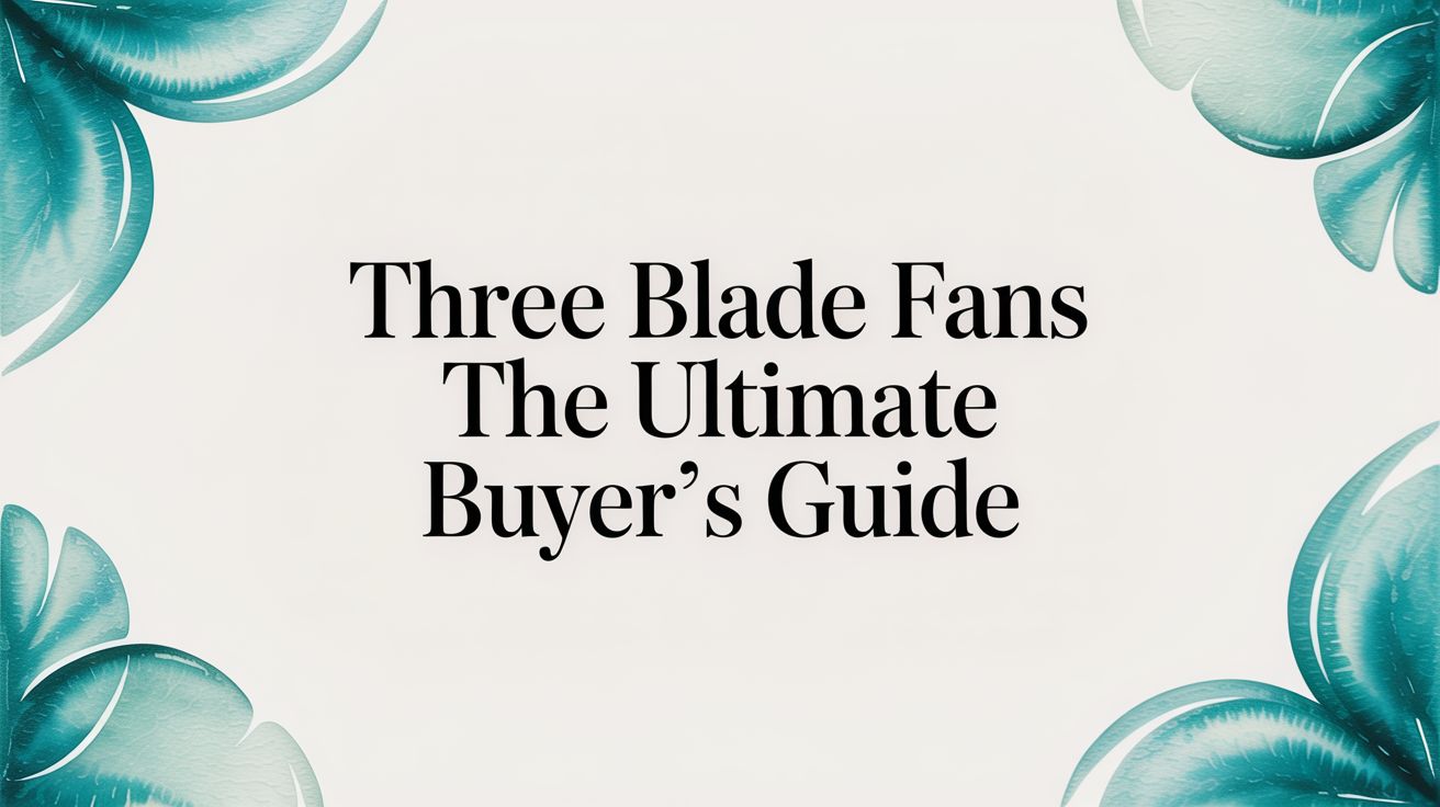 Three Blade Fans The Ultimate Buyer's Guide – Fan Connection